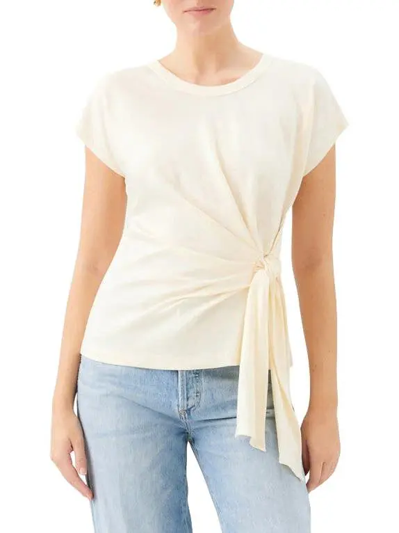 Fifteen Twenty Side Knot T-shirt - Cream