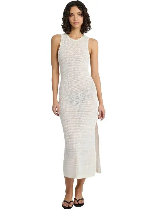 Onia Linen Knit Maxi Dress - White