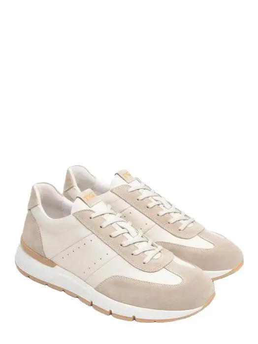 NEROGIARDINI Low Top Trainer Sneaker - Beige/taupe