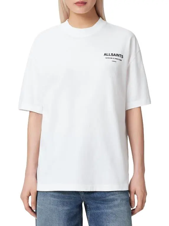 ALLSAINTS Dreamer Etta Oversize Graphic T-shirt - Optic White