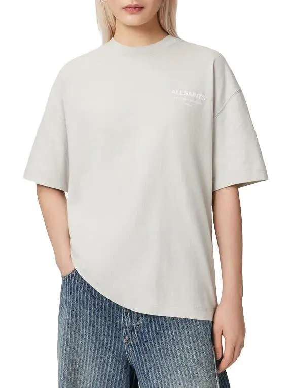ALLSAINTS Dreamer Etta Oversize Graphic T-shirt - Sea Green