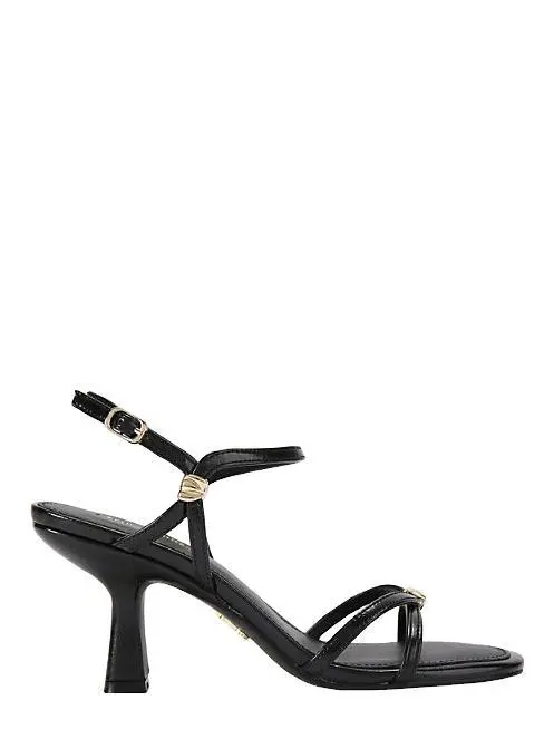 Steve Madden Faux-leather Heeled Sandals - Black