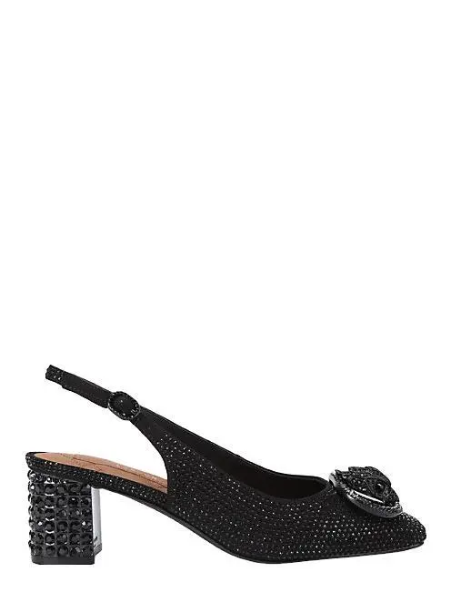 Kurt Geiger Chelsea Suede Slingbacks - Black
