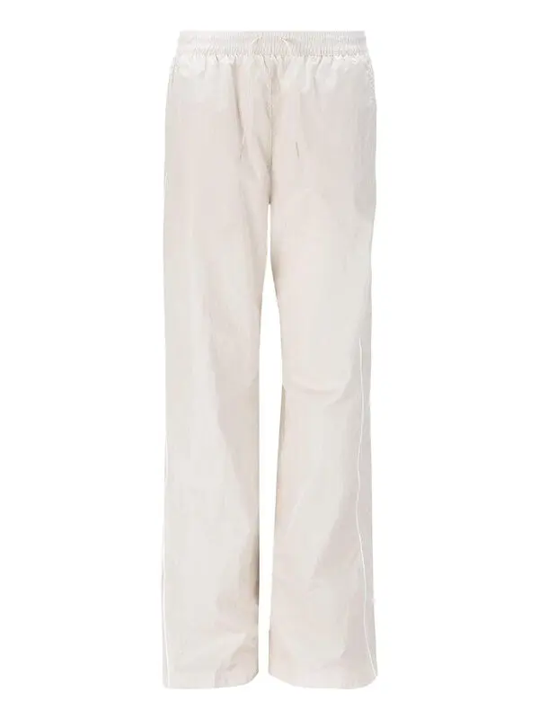 Nike High-waisted Woven Open-hem Trousers - Brown