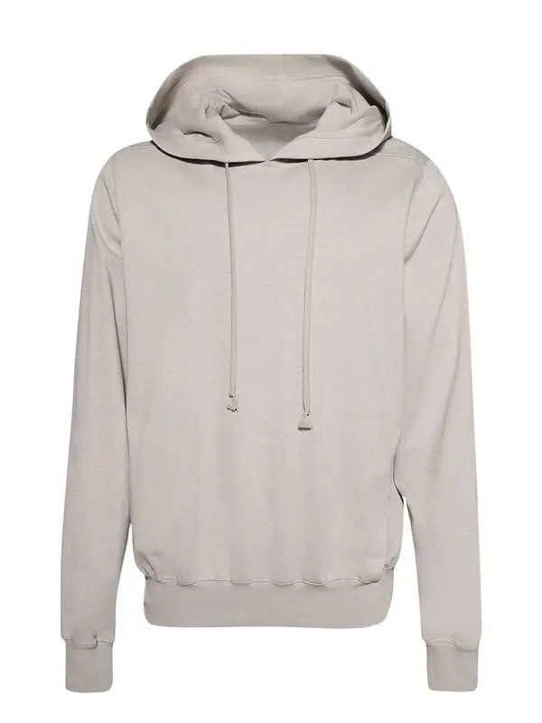 Rick Owens Hooded Jersey Sweatshirt - White