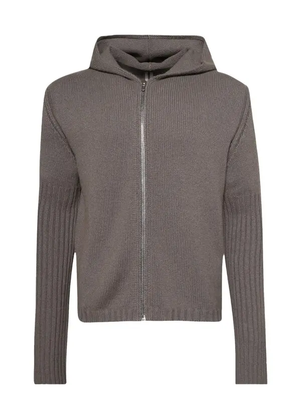 Rick Owens Zipped Hoodie - Grey