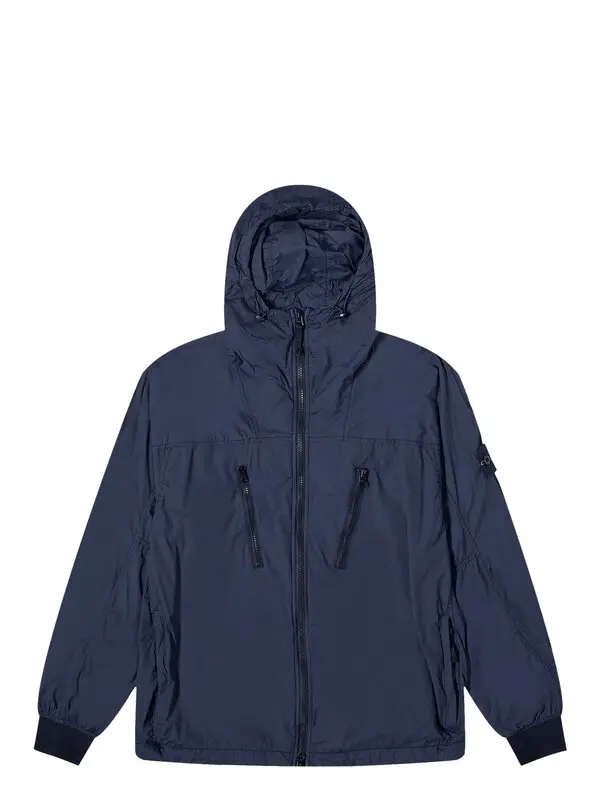 Stone Island Technical Fabric Hooded Jacket - Blue