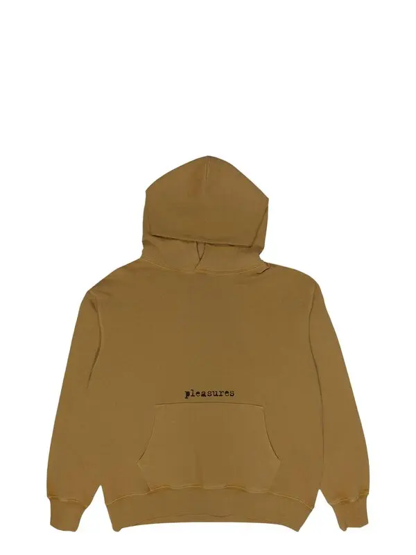 PLEASURES Slip Hoodie - Brown