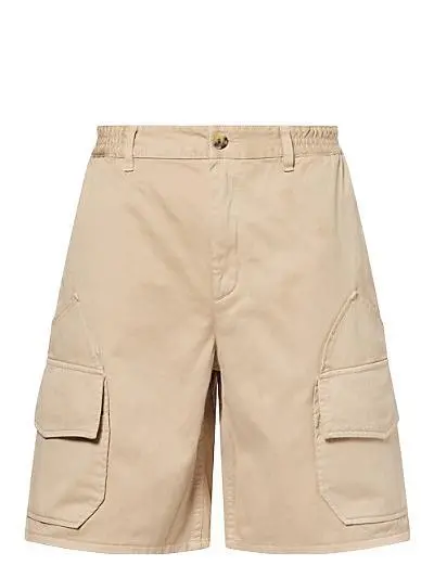 Loewe X Paula's Ibiza Patch-pocket Cotton Cargo Shorts - Sand