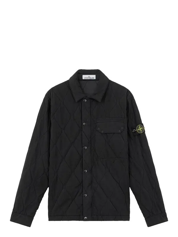 Stone Island Lightweight Quilted Nylon Jacket - Black