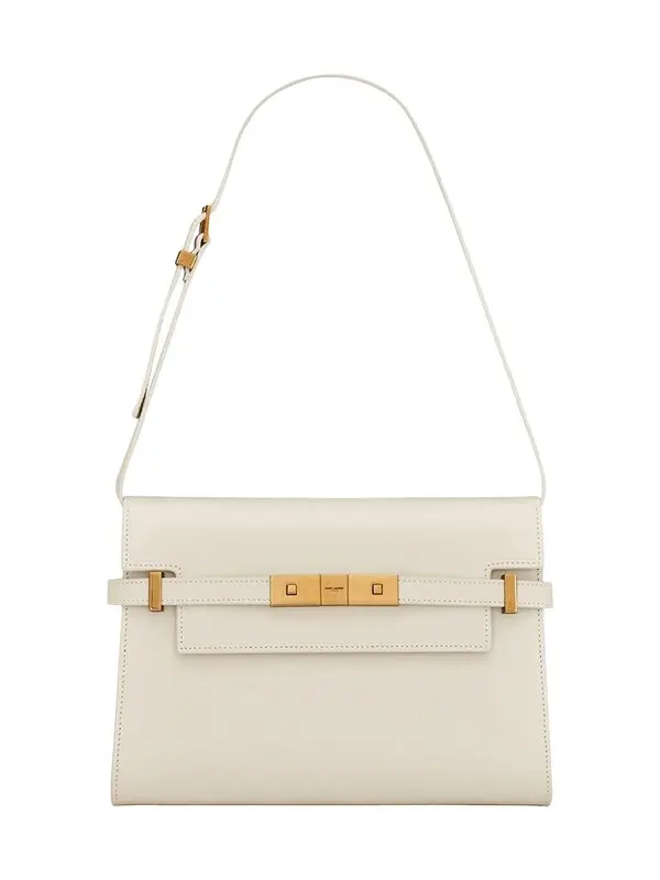 Saint Laurent Manhattan Small Shoulder Bag - White