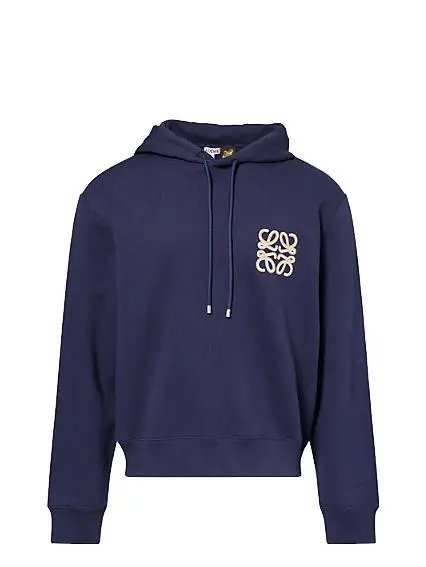 Loewe X Paula's Ibiza Anagram Cotton Hoody - Navy Blue