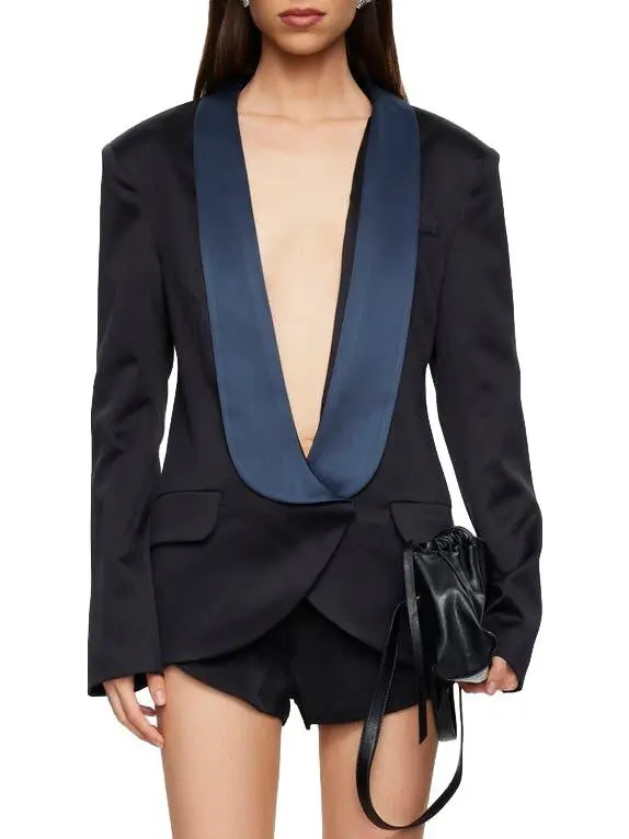 Lioness Sylvie Shawl Collar Blazer - Midnight