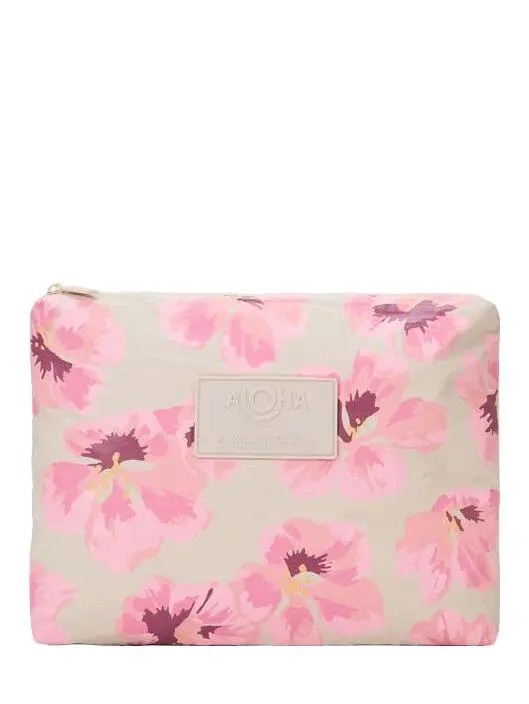 ALOHA COLLECTION Flutter Water Resistant Tyvek® Zip Pouch - Blush