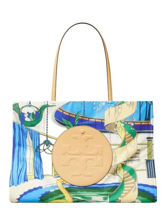Tory Burch Small Ella Printed Tote - The Pool Blue