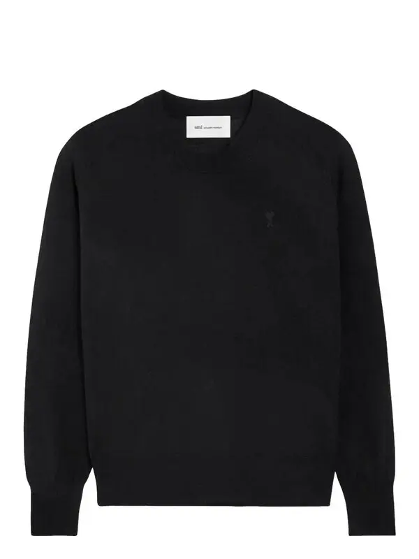 Ami De Coeur Crew-neck Sweater - Black