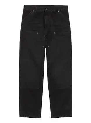Carhartt Wip Double Knee Pant - Black (grind Wash)