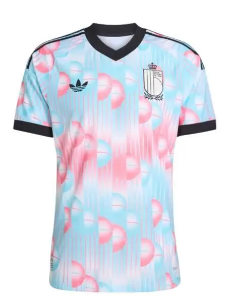 Adidas Belgium 26 Away Authentic Jersey - Frozen Blue/black