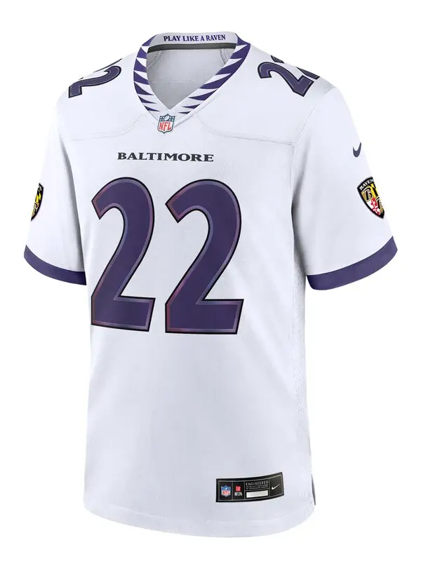 Nike Derrick Henry Baltimore Ravens Nfl Game Jersey - White