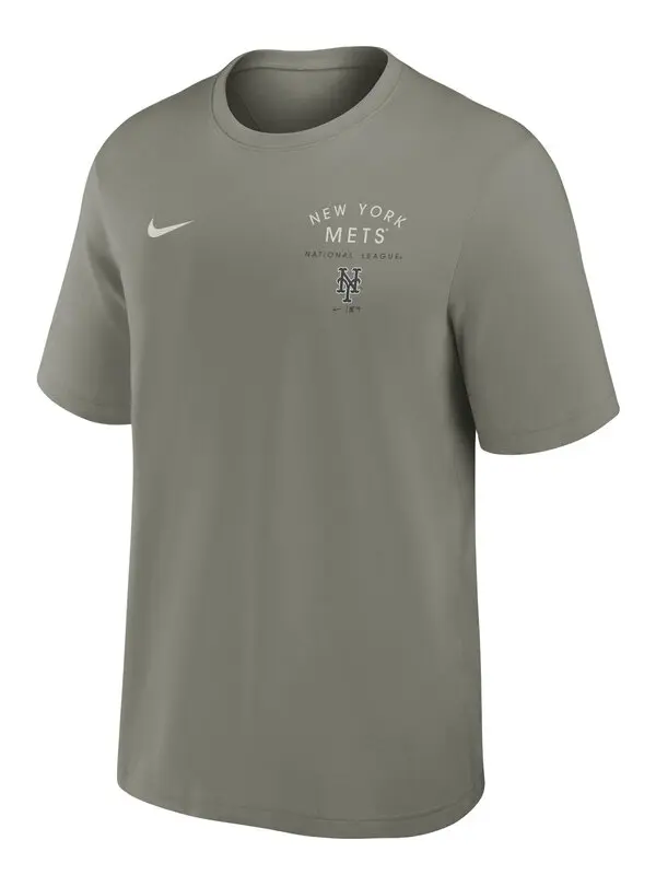 Nike New York Mets Primary Dri-fit Mlb T-shirt - Grey