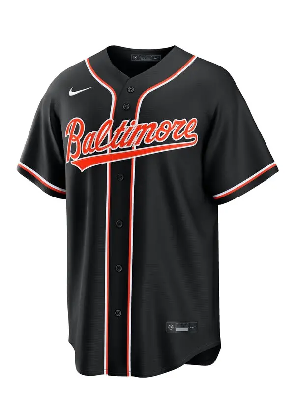 Nike Baltimore Orioles Mlb Replica Fashion Jersey - Black