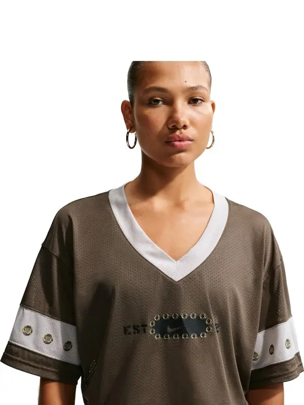 Nike Sportswear Cropped Jersey Top - Brown