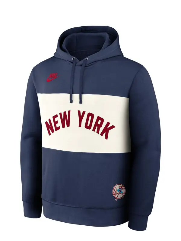 Nike New York Yankees Cooperstown Legacy Pullover Hoodie - Blue