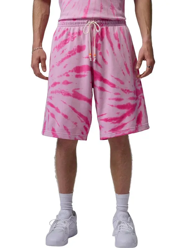 JORDAN Brooklyn Fleece Tie-dye Shorts - Pink