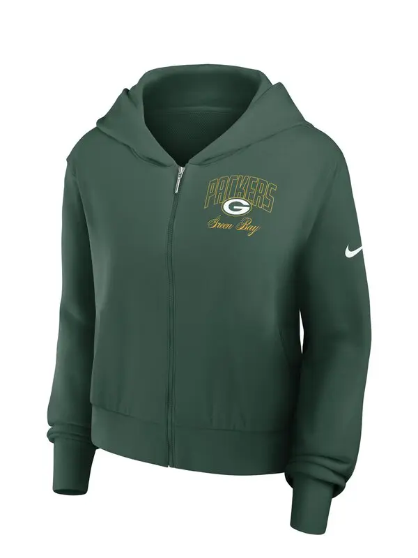 Nike Bay Packers Primetime Full-zip Hoodie - Green