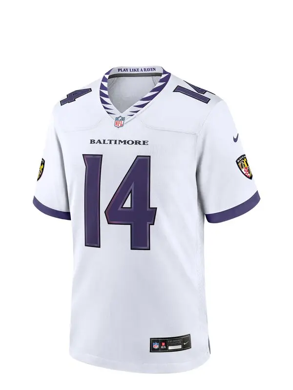 Nike Kyle Hamilton Baltimore Ravens Nfl Game Jersey - White