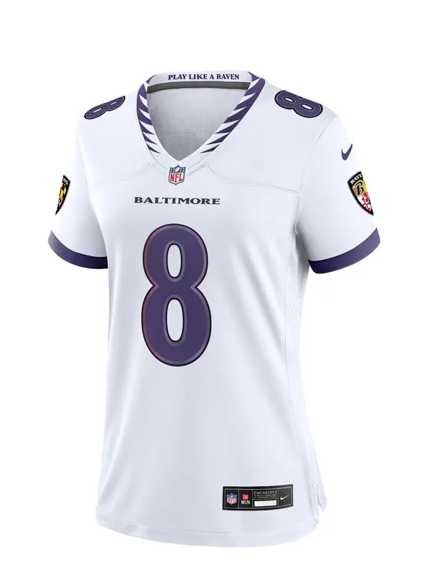 Nike Lamar Jackson Baltimore Ravens Nfl Game Jersey - White