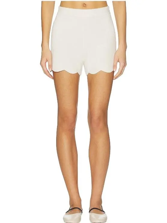 Barefoot Dreams Cozychic Ultra Lite Scallop Short - Sand Dune