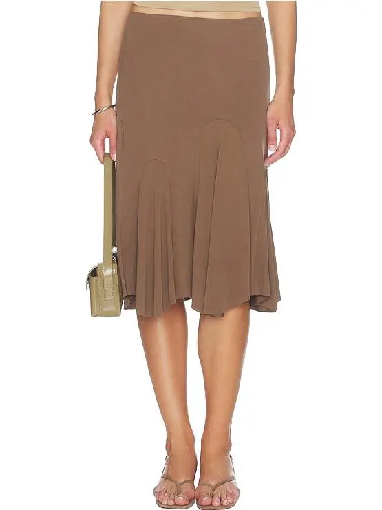 With Jéan Rue Skirt - Brown