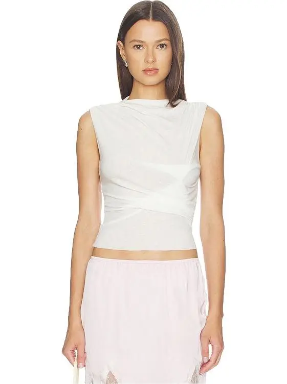 With Jéan Adelaide Knit Top - White