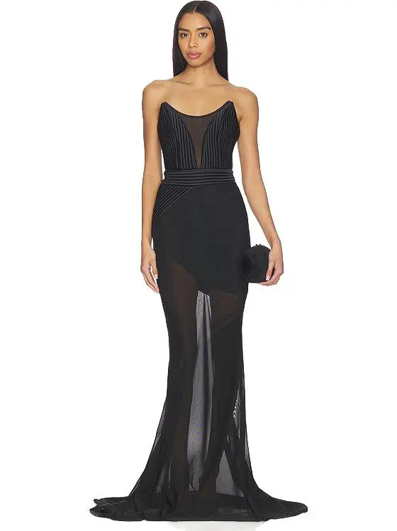 ZHIVAGO We Cast Shadow Gown - Black