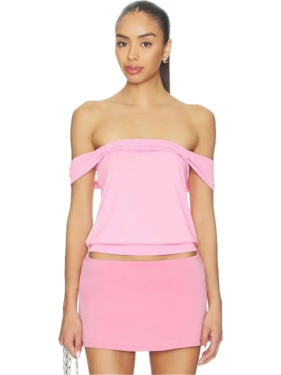 GEEL Wilson Off-shoulder Top - Pink