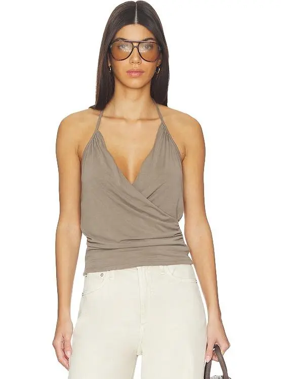 GEEL Julian Halter Top - Taupe