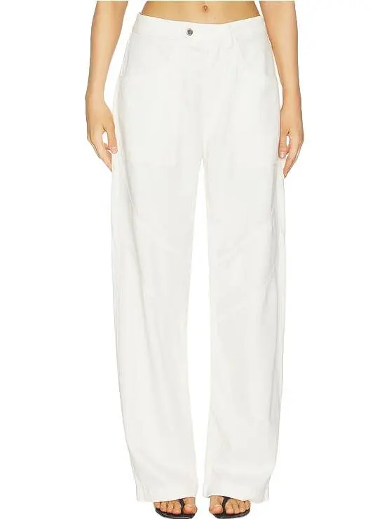 ICON DENIM LOS ANGELES Lysa Wide Leg Jeans - White
