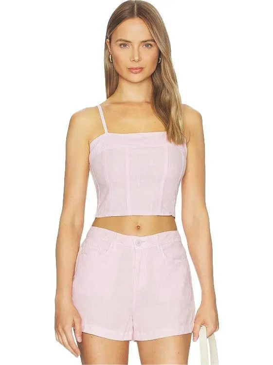 L'Agence Seamed Midi Tank - Icy Lilac