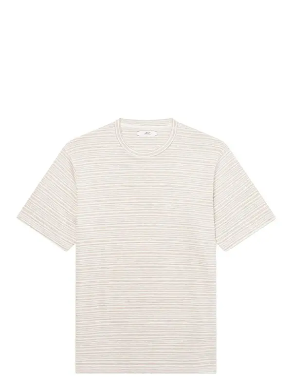 Mr P. Striped Linen T-shirt - Neutrals