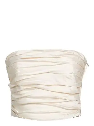 Peserico Satin Tube Top - White