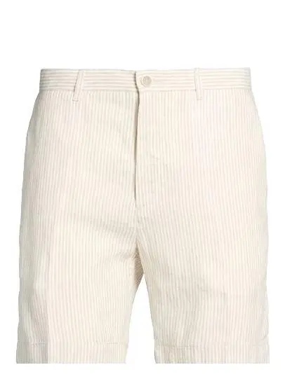 120% Lino Striped Linen Shorts - Sand