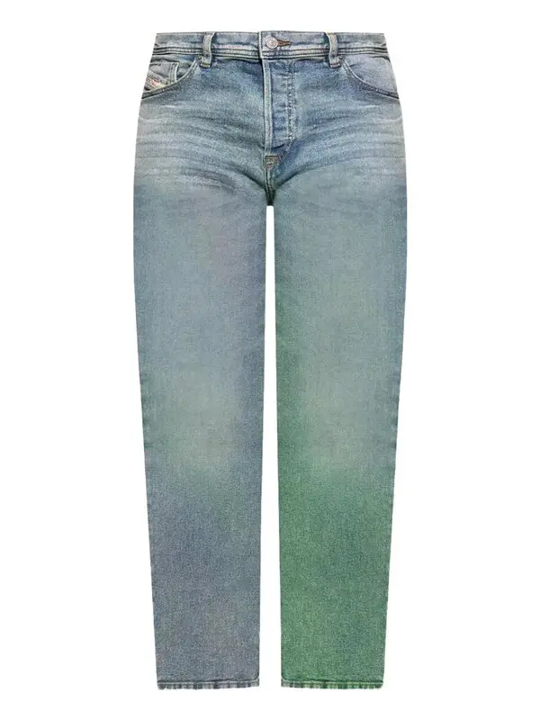 DIESEL® Faded Straight Leg Jeans - Blue