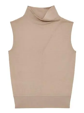 REISS Sleeveless Wool Top - Neutral