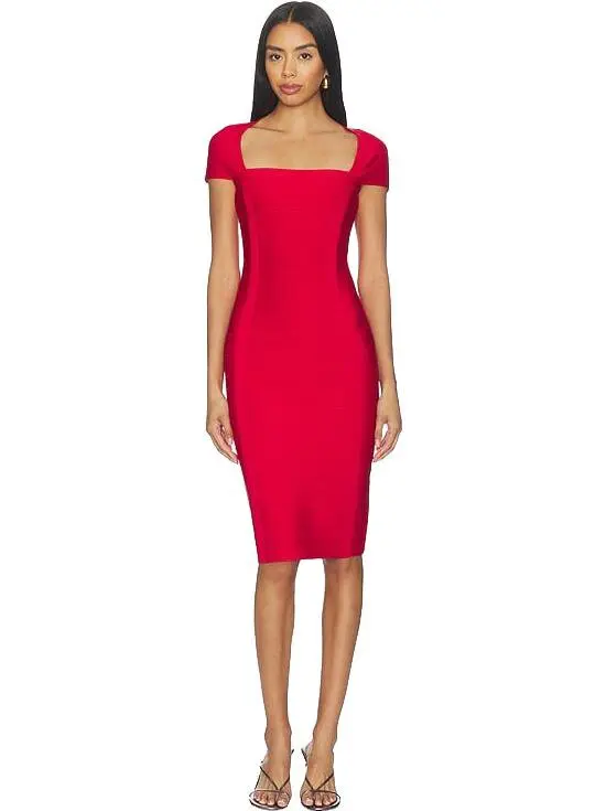 Herve Leger The Premiere Dress - Red