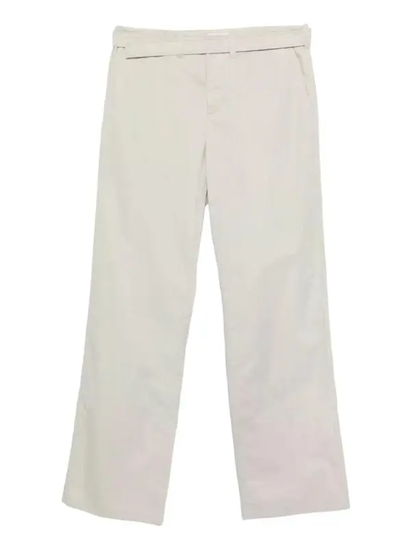 RIER Belted Straight-leg Trousers - Grey