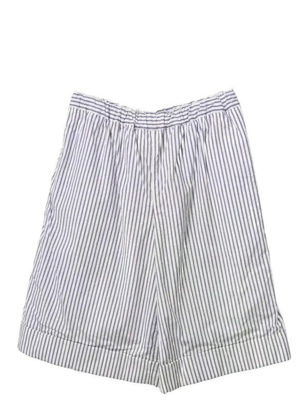 Comme Des Garçons Striped Shorts - White