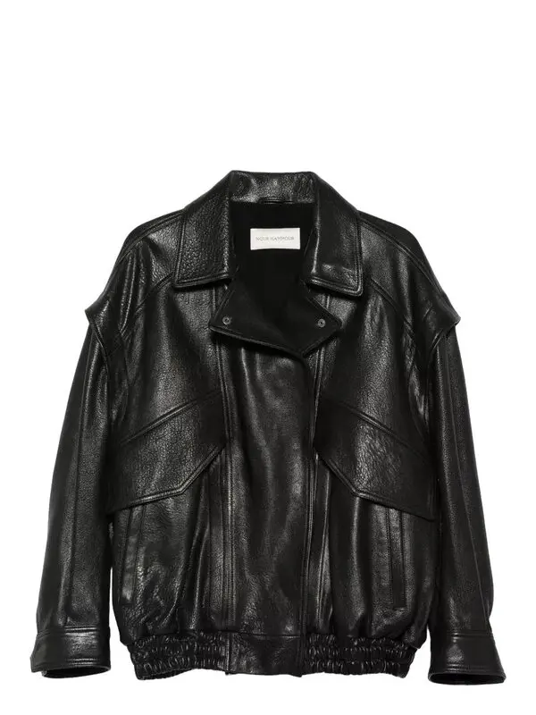 Nour Hammour Micah Flap-pocket Jacket - Black