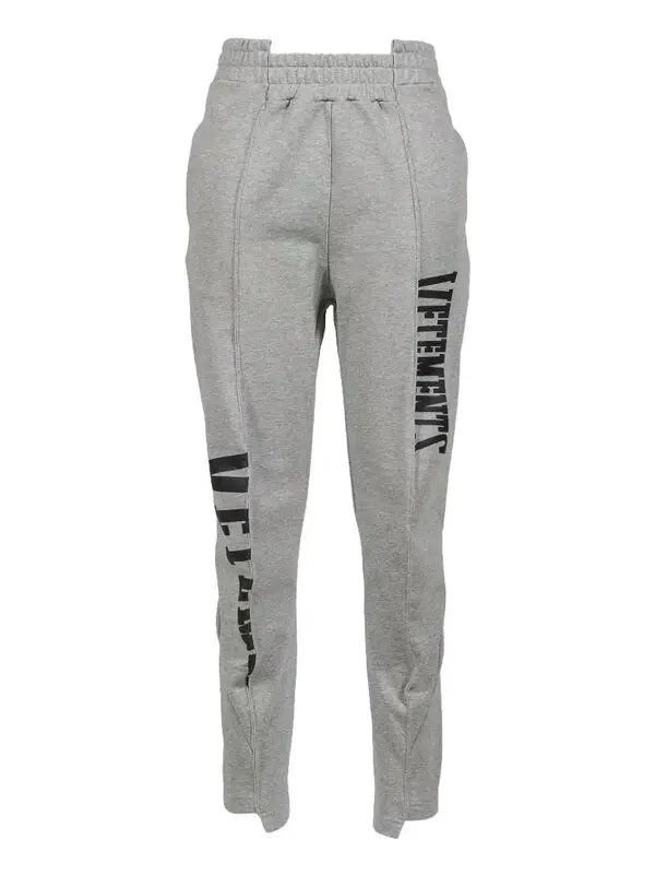 Vetements Logo-print Track Pants - Grey