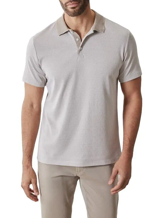 Robert Barakett Rib Collar Polo - String